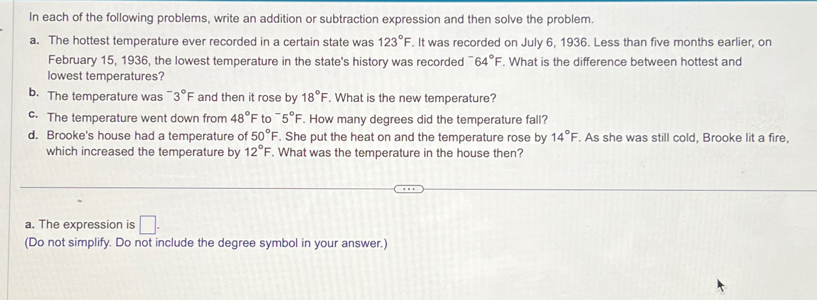 Solved In each of the following problems, write an addition | Chegg.com