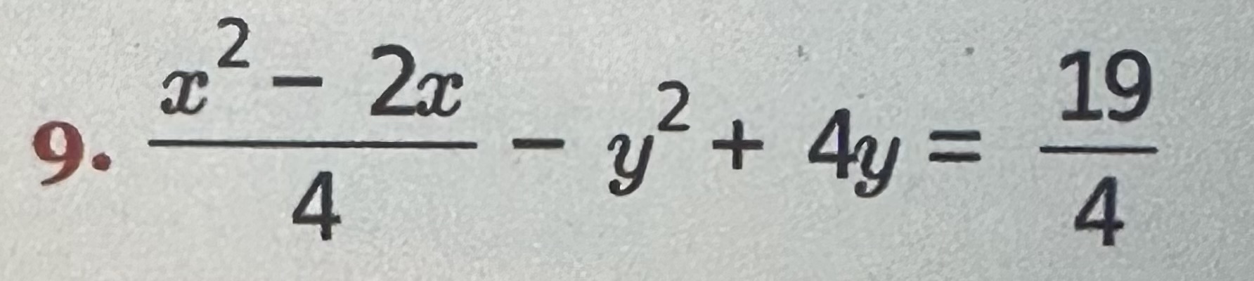 Solved x2-2x4-y2+4y=194by ﻿completing ﻿the ﻿square, ﻿rewrite | Chegg.com