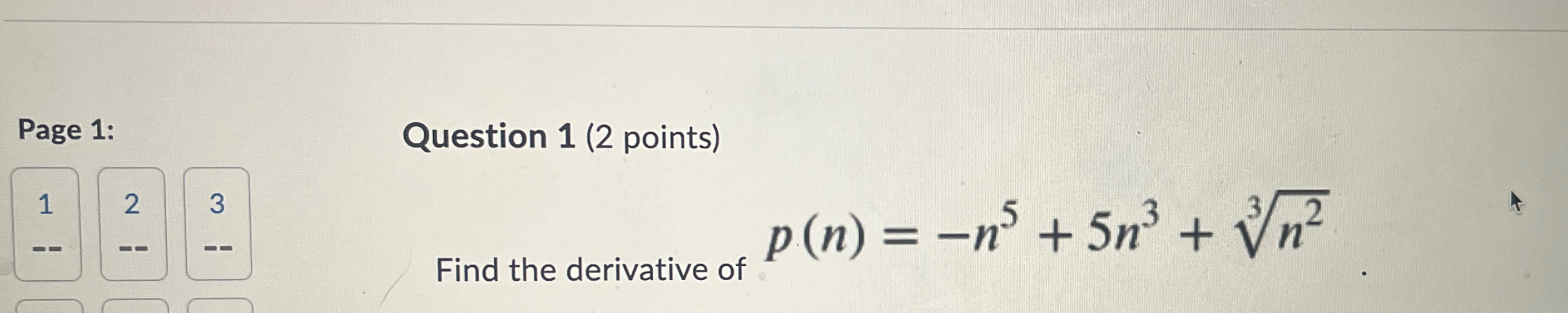 Solved --Find the derivative | Chegg.com