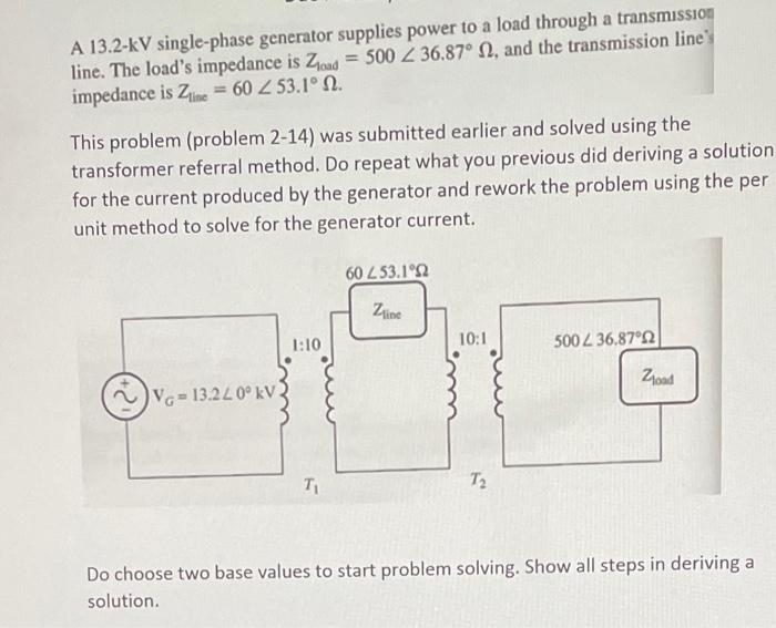 Solved please use the per unit method and show all steps | Chegg.com