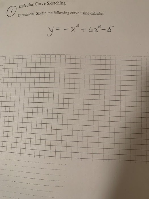 Solved Calculus Curve Sketching Directions: Sketch the | Chegg.com