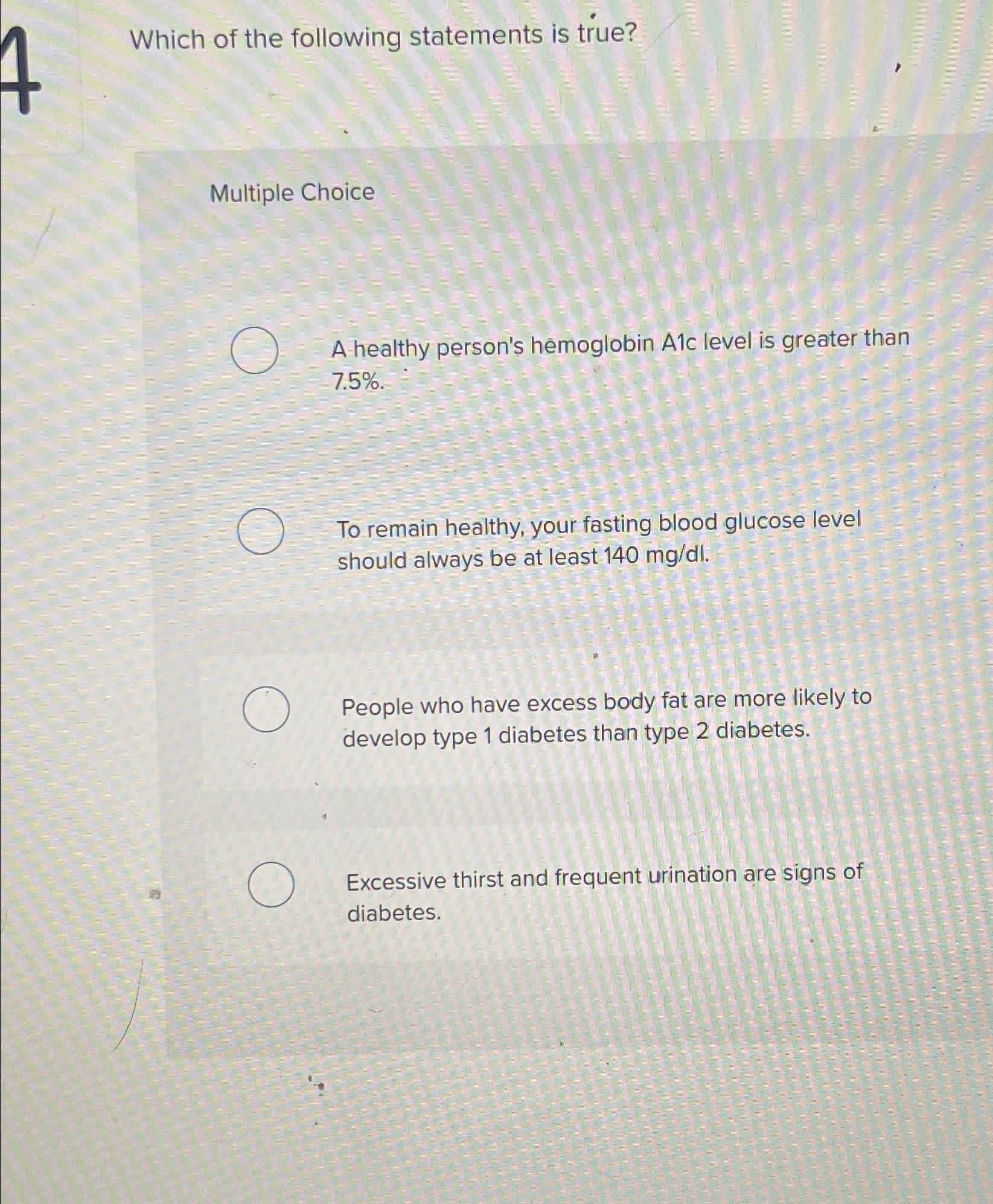 Solved Which of the following statements is true?Multiple | Chegg.com