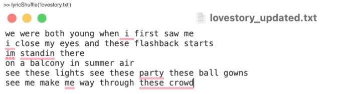 Solved Files Created: (given file name)_updated.txt Function | Chegg.com