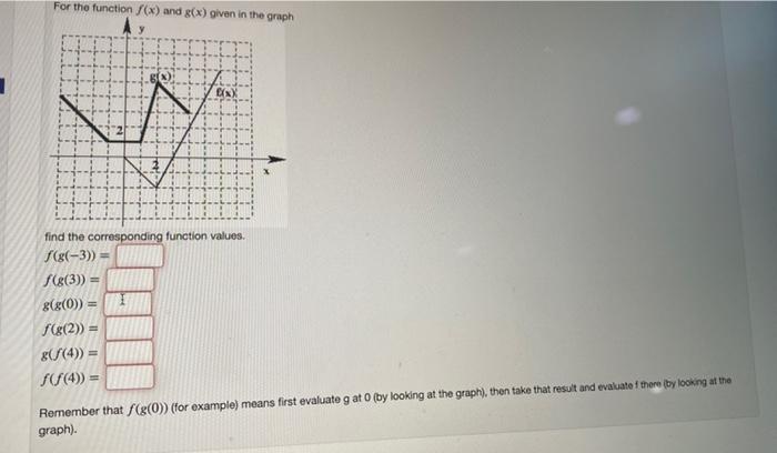 Solved For the function f(x) and g(x) aiven in than exas | Chegg.com