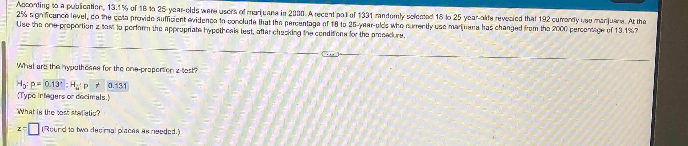 Solved Use The One Proportion Z Test To Perform The 9130