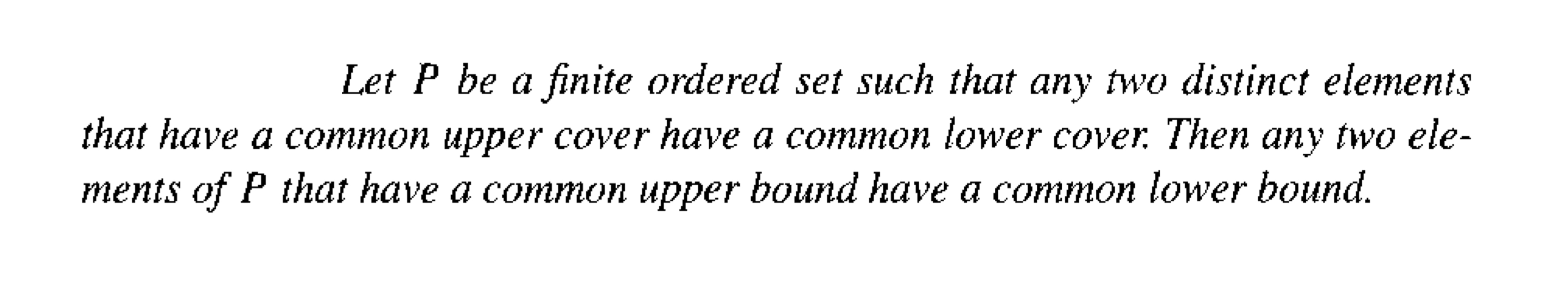Solved Let P ﻿be a finite ordered set such that any two | Chegg.com