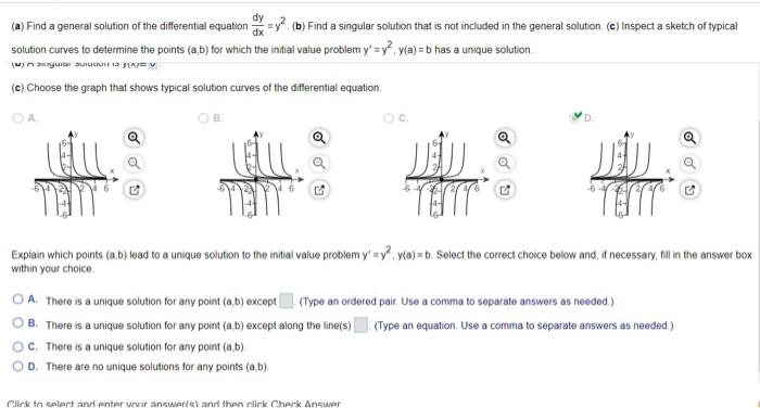 Solved (a) Find a general solution of the differential | Chegg.com