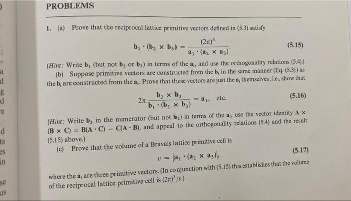 Solved i need a solition for Solid state physics for | Chegg.com
