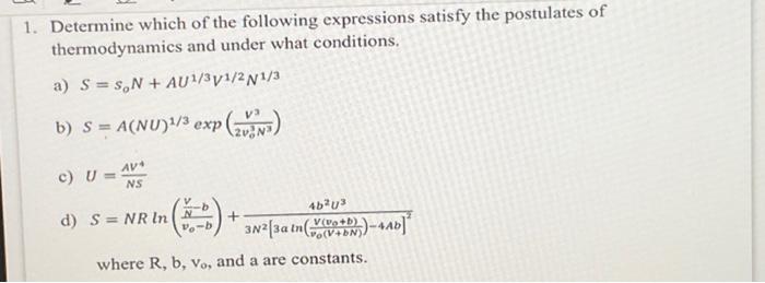 Solved 1. Determine which of the following expressions | Chegg.com