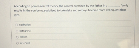 Solved According to power-control theory, the control | Chegg.com