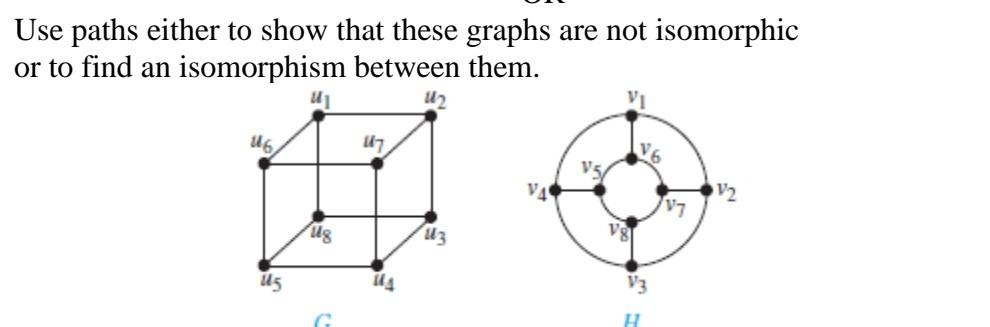 Solved Use paths either to show that these graphs are not | Chegg.com