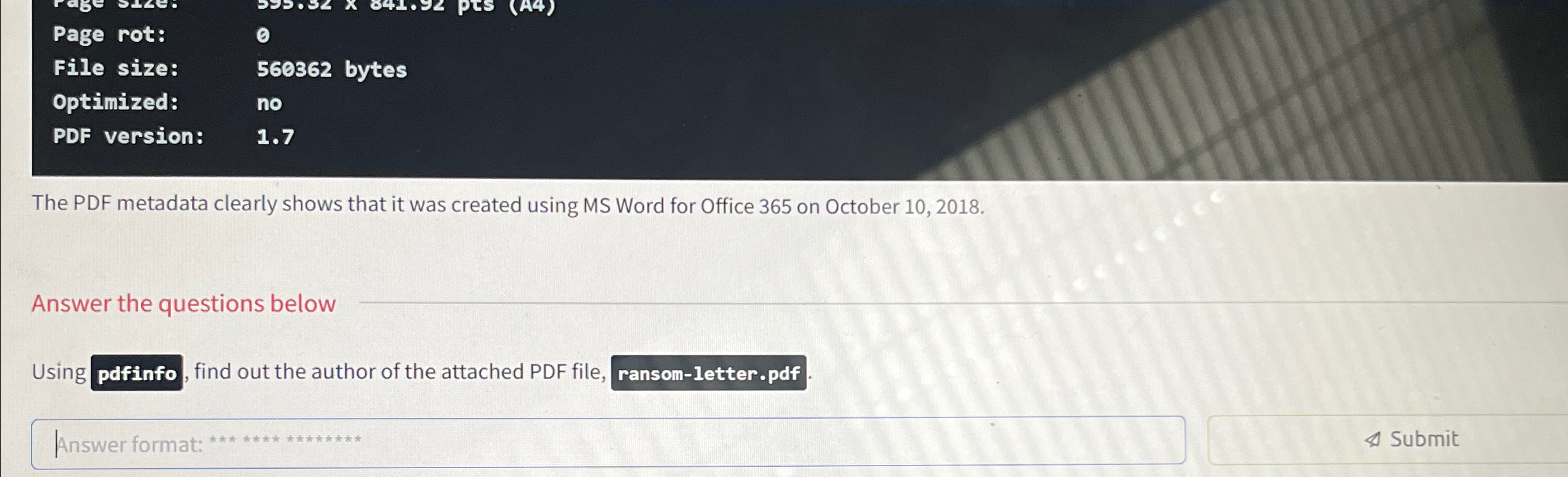 Solved \table[[Page rot:,0],[File size:,560362 | Chegg.com