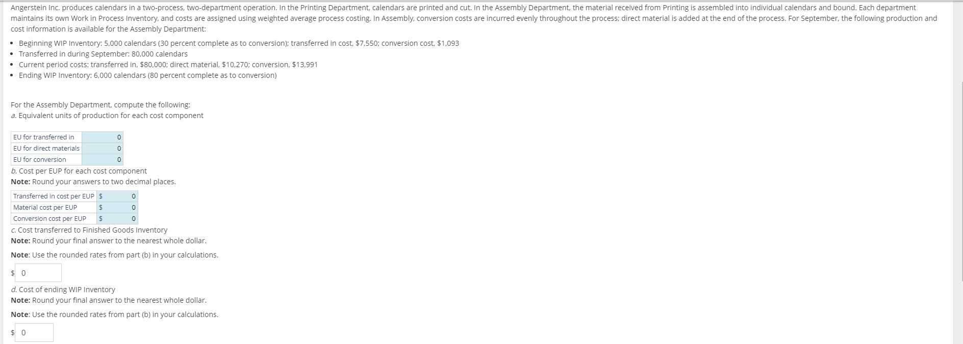 Solved cost information is available for the Assembly | Chegg.com