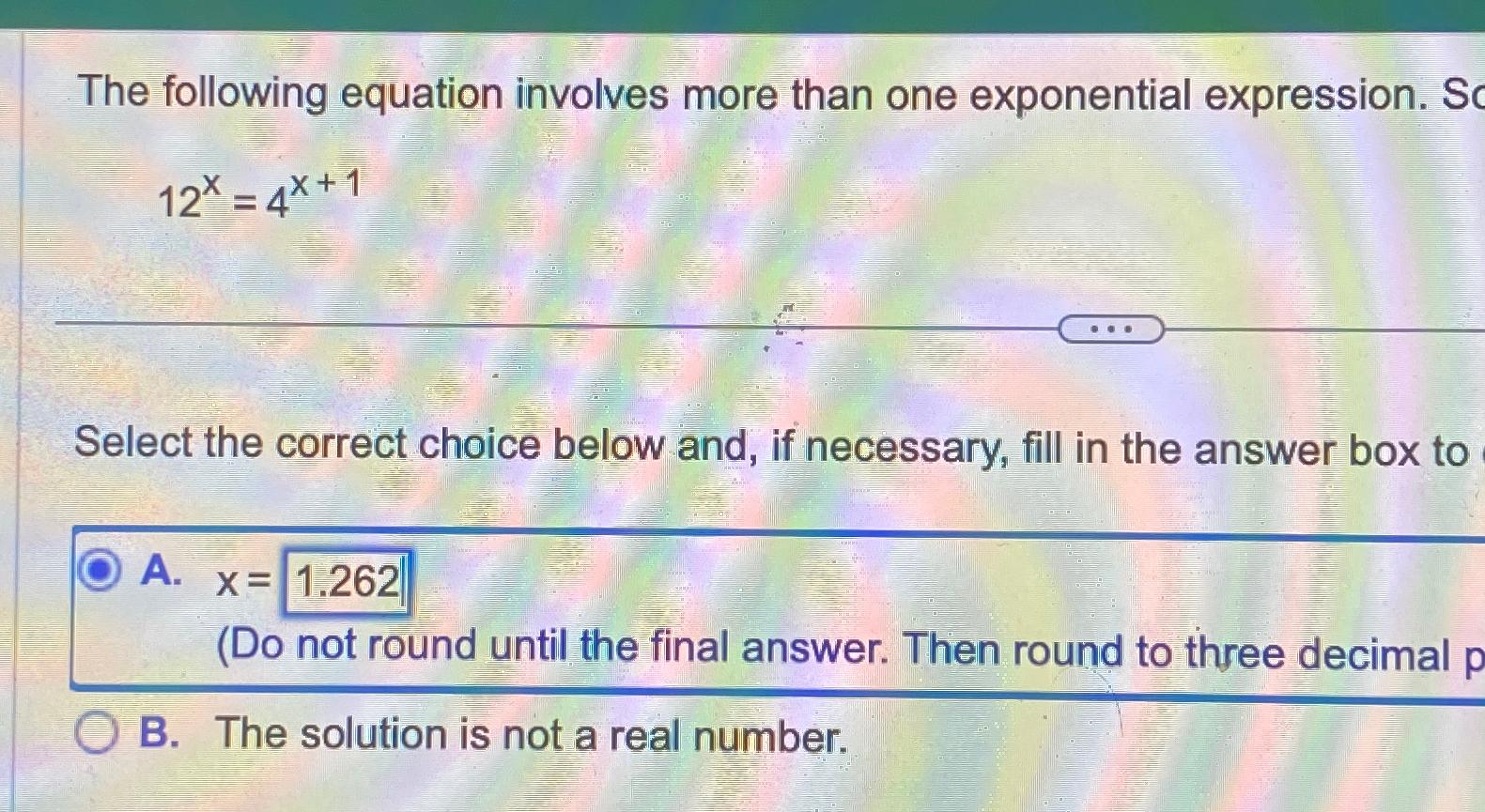 Solved The following equation involves more than one | Chegg.com