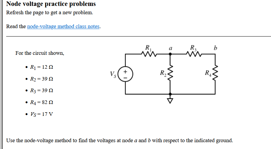 Solved by an EXPERT Node voltage practice problemsRefresh the page to | Chegg.com