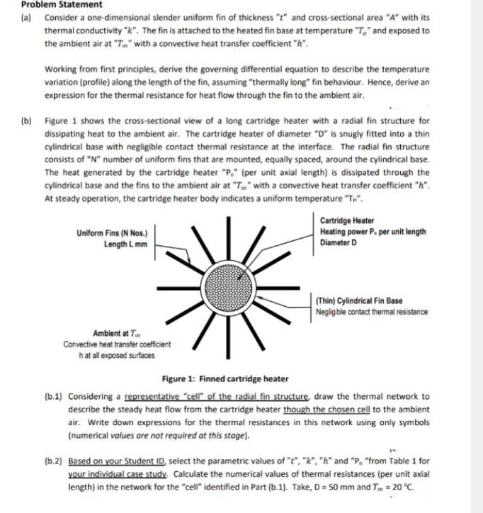 Solved Problem Statement(a) ﻿Consider a one-dimensional | Chegg.com