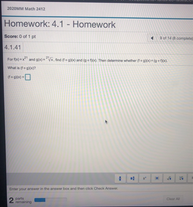 Solved how do you calculate fog(x) and gof(x) i get how to | Chegg.com