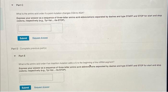 Solved Consider the following segment of mRNA produced by | Chegg.com