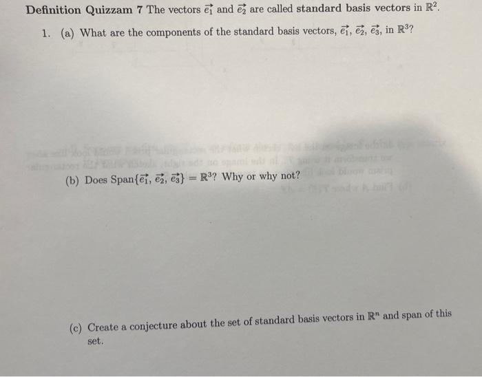 Solved Definition Quizzam 7 The vectors e1 and e2 are called | Chegg.com