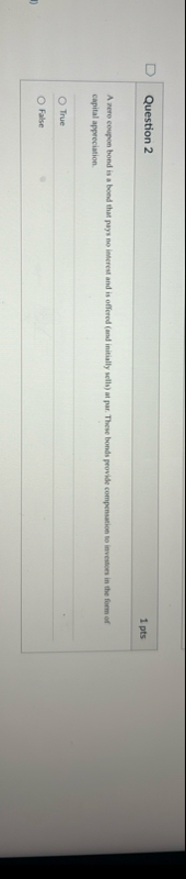 Solved Question 21 ﻿ptsA wero coupon bond is a bood that | Chegg.com