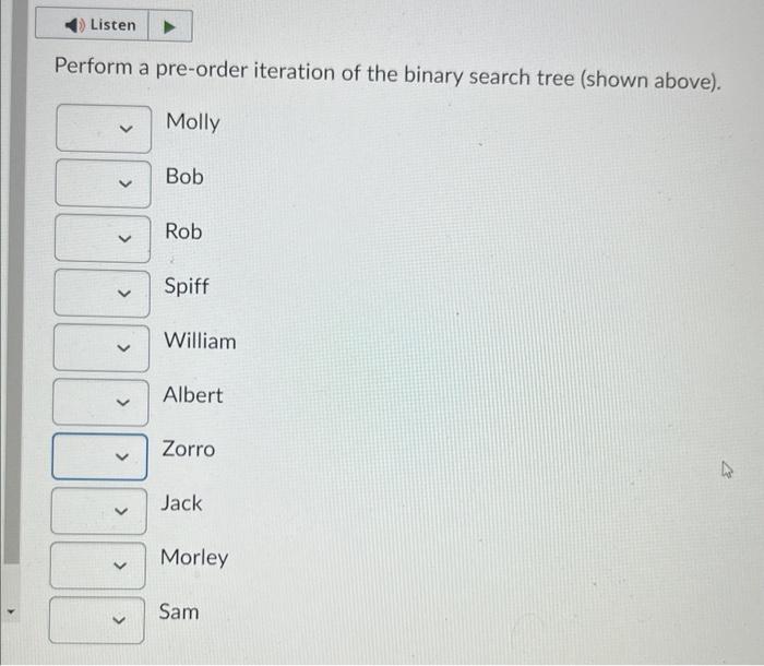 Solved Use the following binary search tree to answer the | Chegg.com