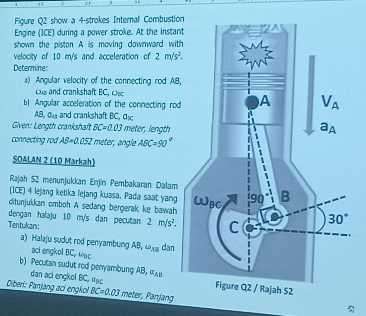 Solved Figure Q2 ﻿show a 4-strokes Intemal Combustion Engine | Chegg.com