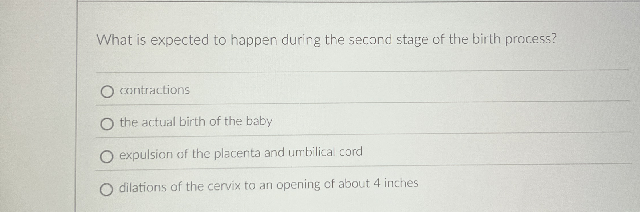 What is expected to happen during the second stage of | Chegg.com