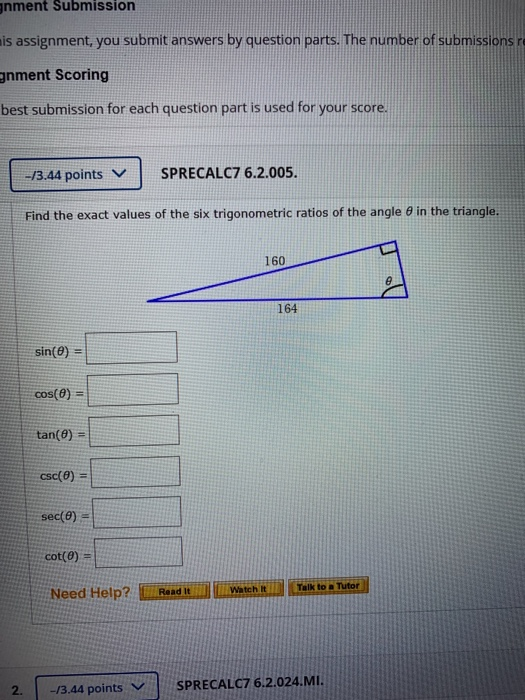 Solved gnment Submission mis assignment, you submit answers | Chegg.com