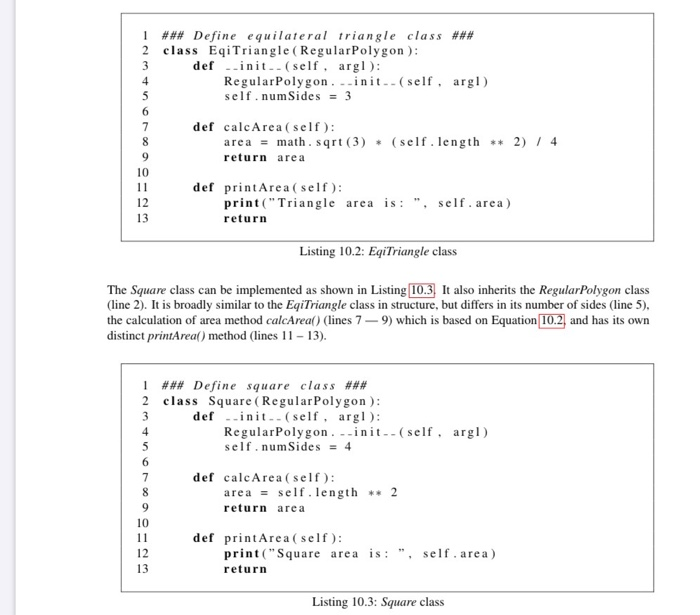 Solved 3. Based on the pre-exisiting code for the Shape | Chegg.com
