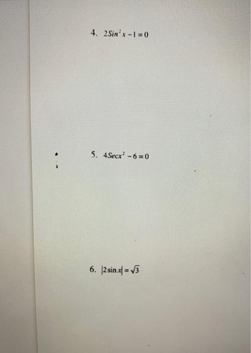 Solved advanced algebra second degree equations. please | Chegg.com