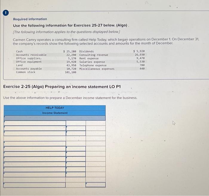 Solved Required information Use the following information | Chegg.com