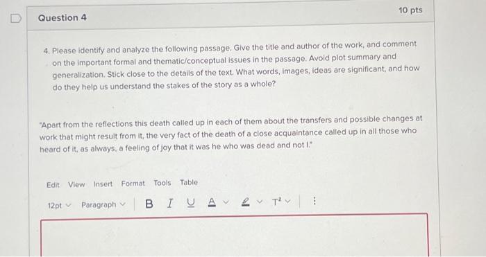 I need help analyzing this passage while determining | Chegg.com