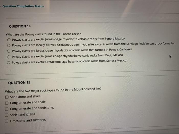Solved Question Completion Status: QUESTION 14 What are the | Chegg.com