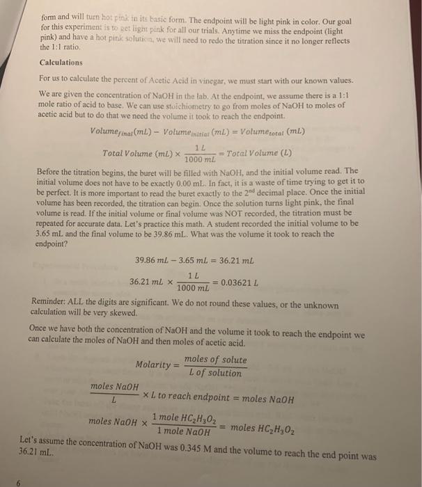 Post-Lab Question 1. If you were asked to calculate | Chegg.com