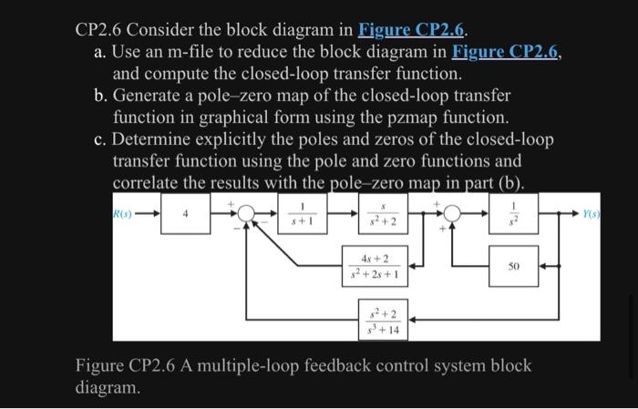 Solved CP2.6 Consider the block diagram in Figure CP2.6. a. | Chegg.com Solved CP2.6 Consider the block diagram in Figure CP2.6. a. | Chegg.com