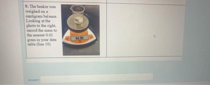 Solved Sn i. A 100 ml beaker was weighed on a centigram | Chegg.com