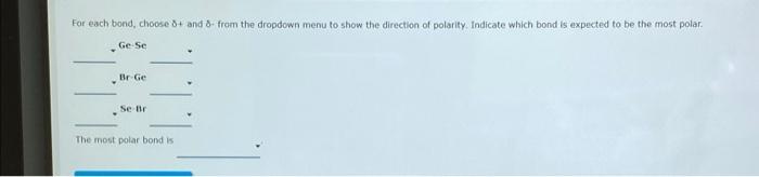 Solved Rank the bonds below in order of relative polarity | Chegg.com