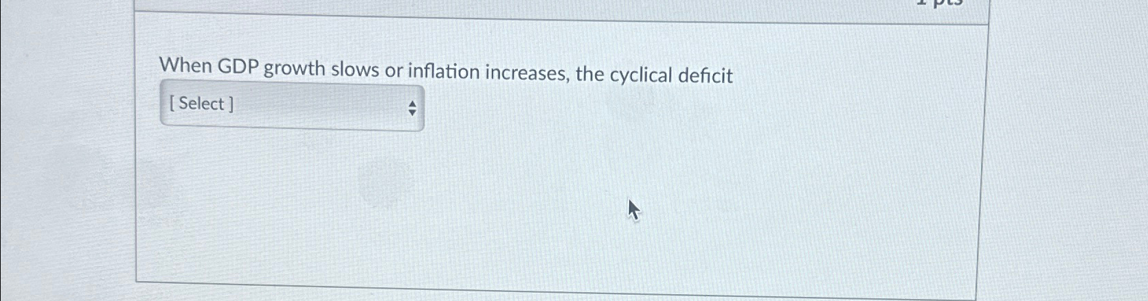 Solved When GDP growth slows or inflation increases, the | Chegg.com