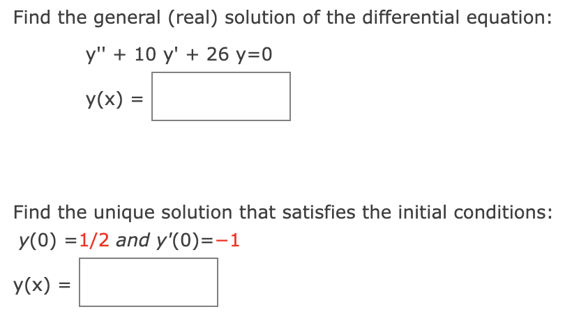 Solved Find The General Real ï Solution Of The Differential Chegg