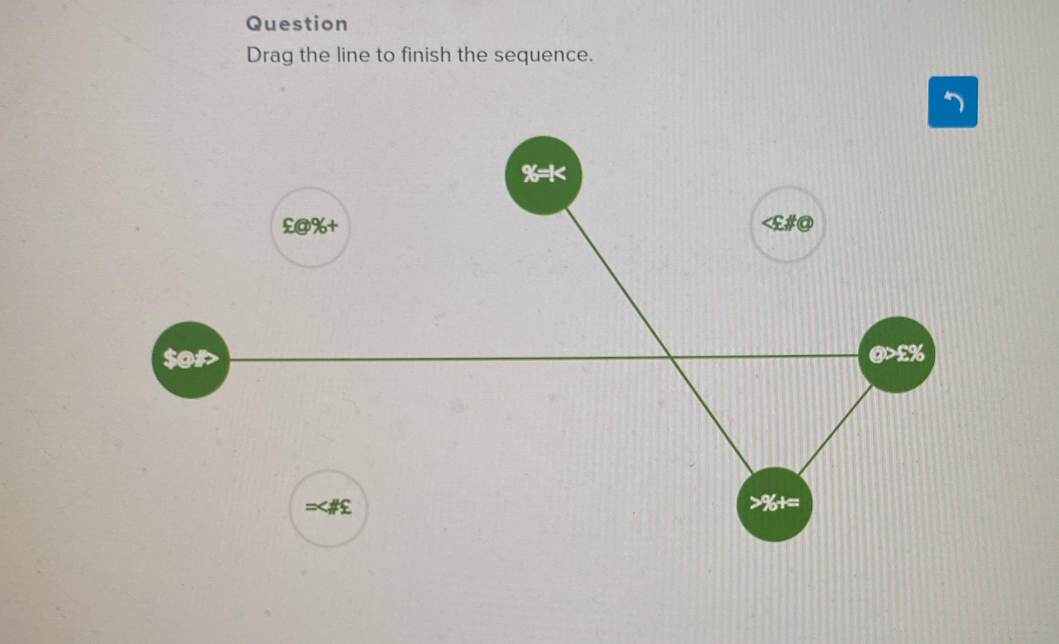 Solved QuestionDrag the line to finish the sequence. | Chegg.com