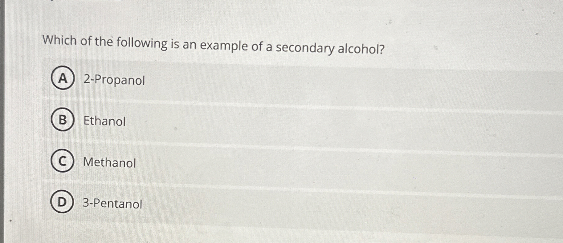 Solved Which of the following is an example of a secondary | Chegg.com
