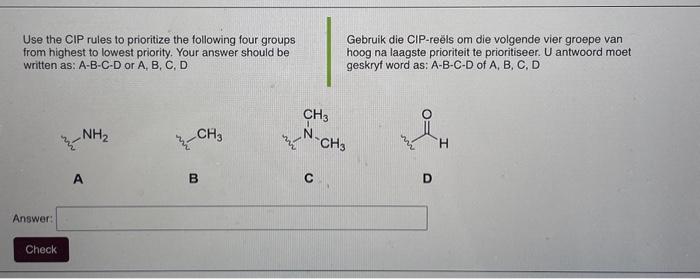 Solved Use the CIP rules to prioritize the following four | Chegg.com