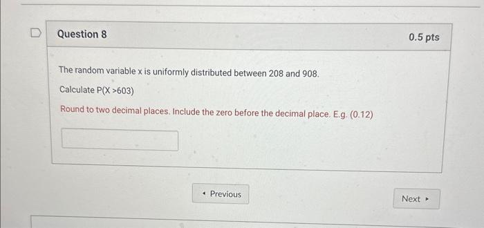 Solved The random variable x is uniformly distributed | Chegg.com