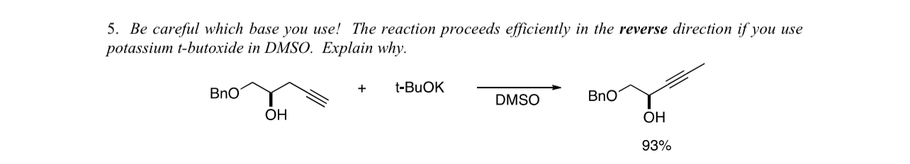 Solved Be careful which base you use! The reaction proceeds | Chegg.com