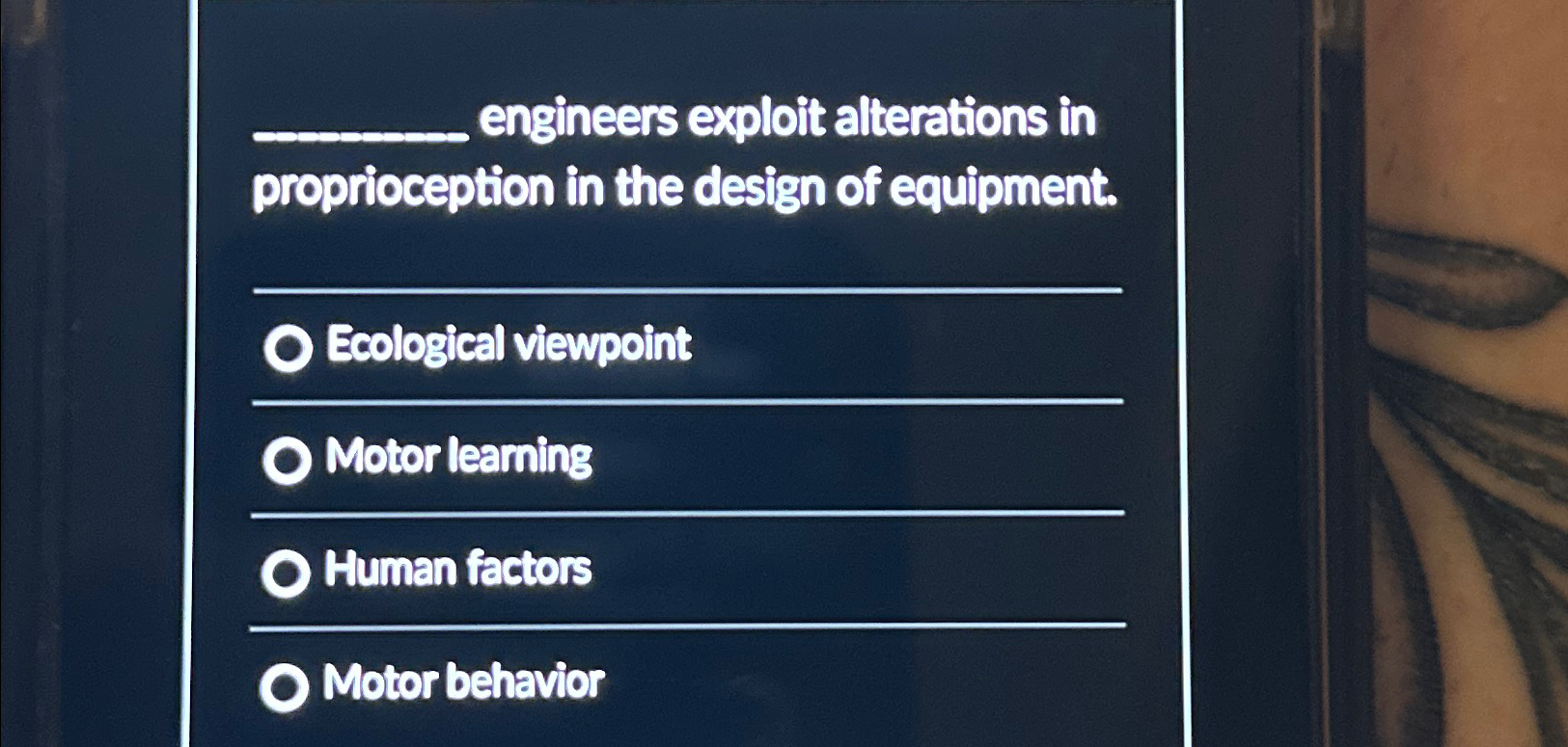 Solved engineers exploit alterations in proprioception in | Chegg.com