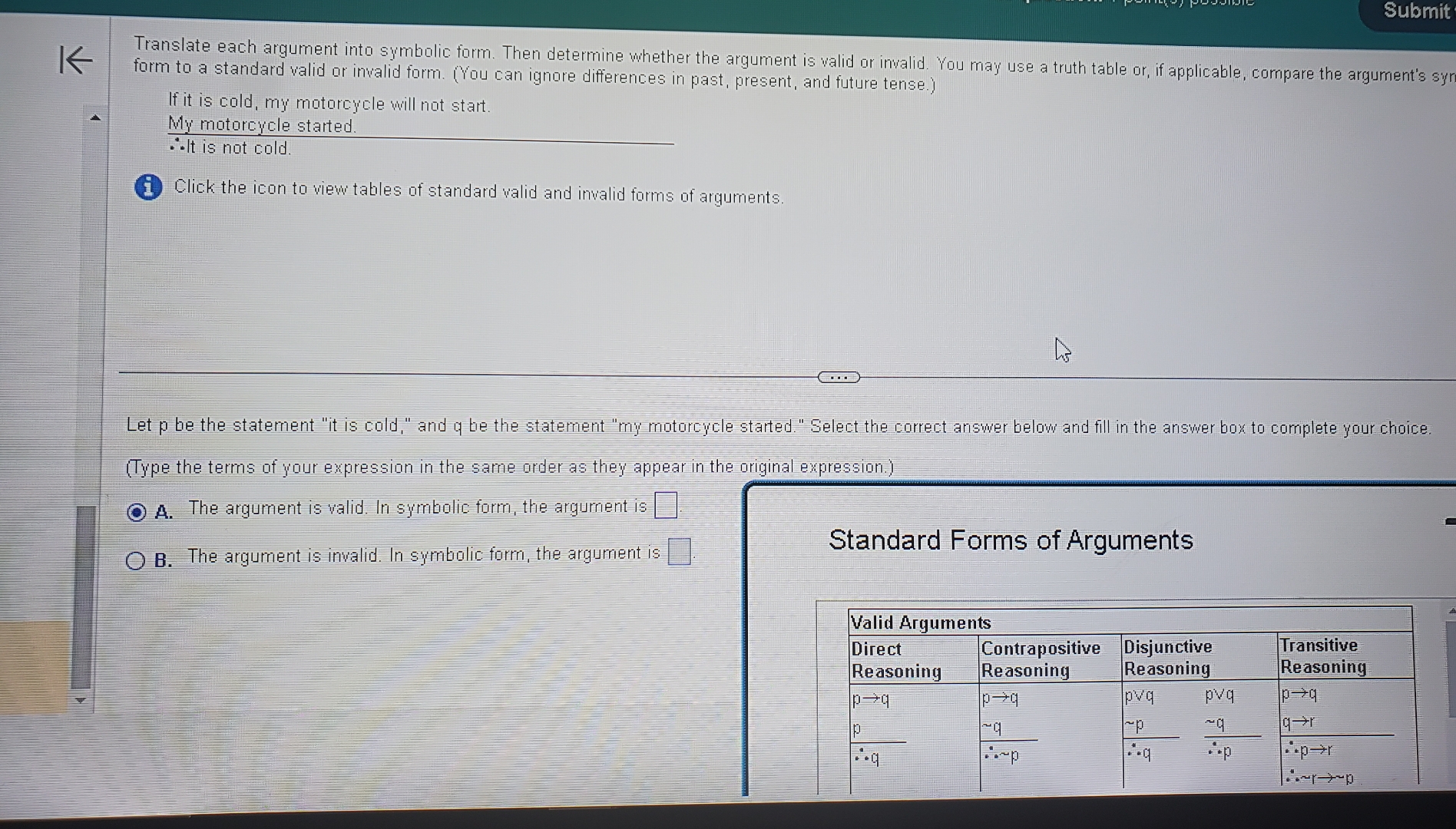 Translate each argument into symbolic form. Then | Chegg.com