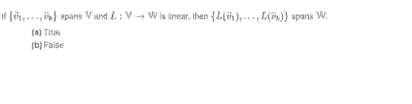 Solved If {vec(v)1,dots,bar (v)0} ﻿spans ?bar (V)1 ﻿and L:V→ | Chegg.com