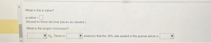 A recent article in a reputable journal states that | Chegg.com