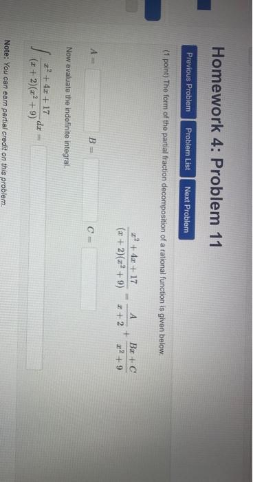 Solved Homework 4: Problem 11 Previous Problem Problem List | Chegg.com Solved Homework 4: Problem 11 Previous Problem Problem List | Chegg.com