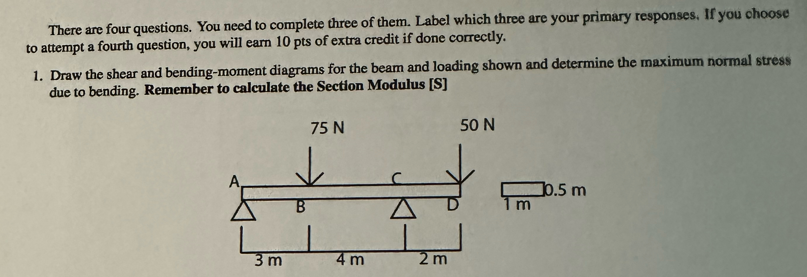 Solved There are four questions. You need to complete three | Chegg.com